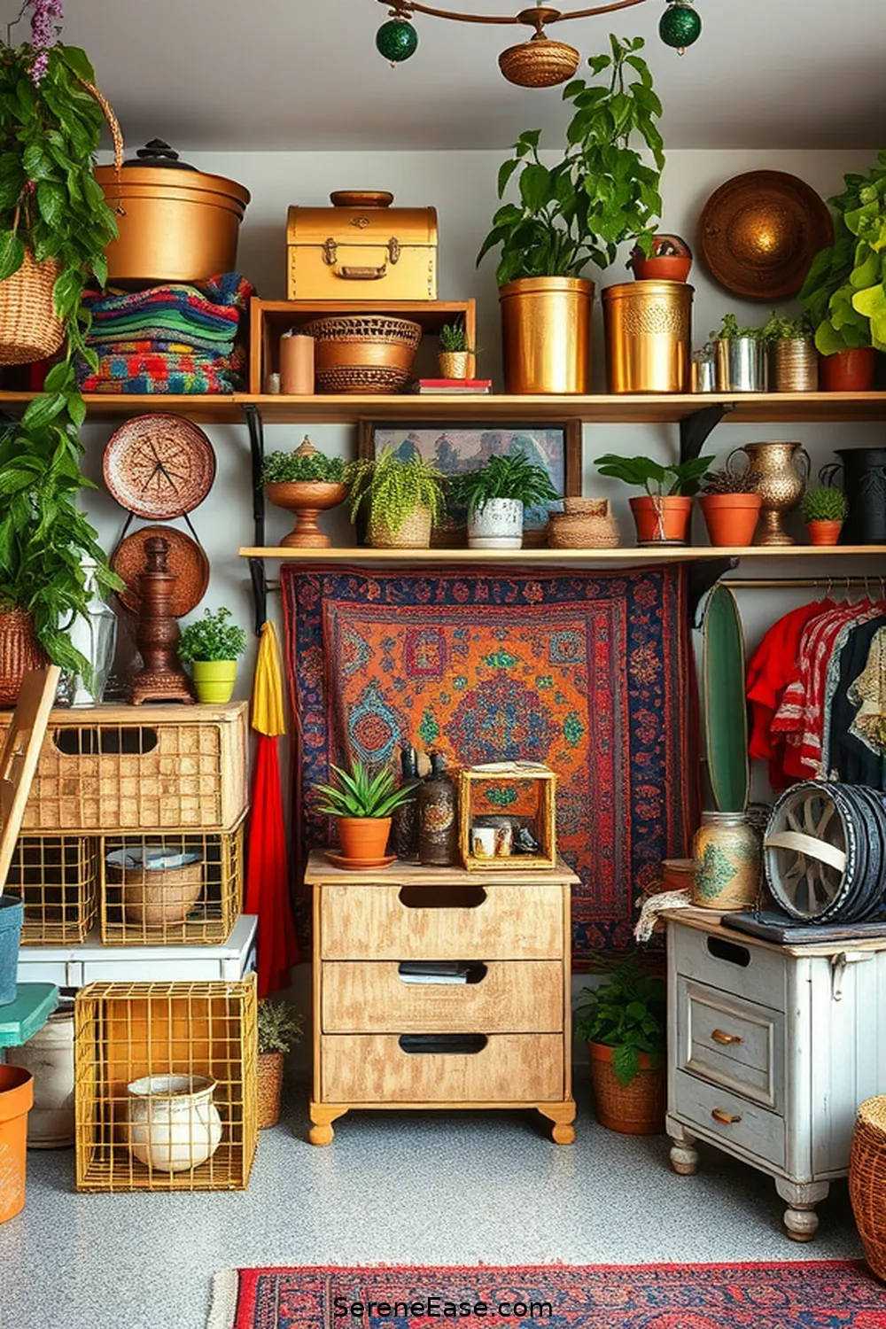 16 Ways to Incorporate Metallic Accents in Your Bohemian Garage Style ...