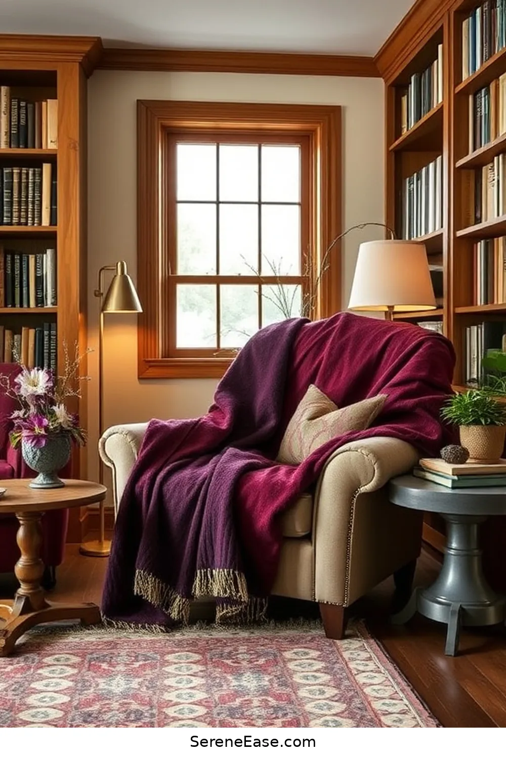 17 Ways to Incorporate Jewel Tones in Modern Farmhouse Library Style ...