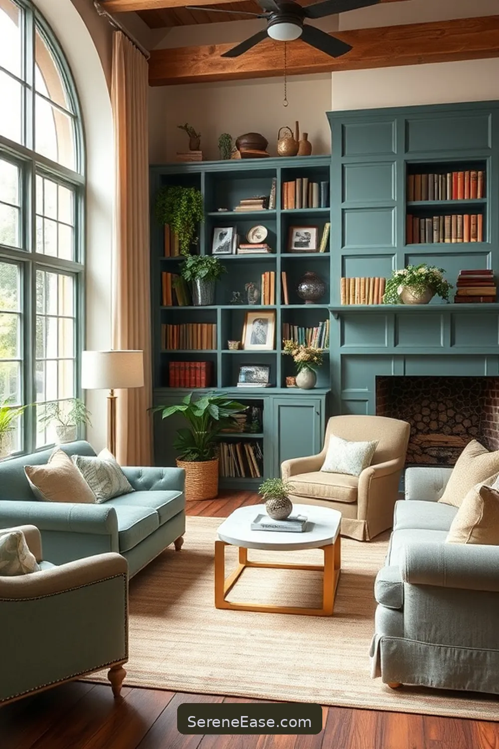 18 Earth Tone Color Schemes for a Modern Farmhouse Library Style ...
