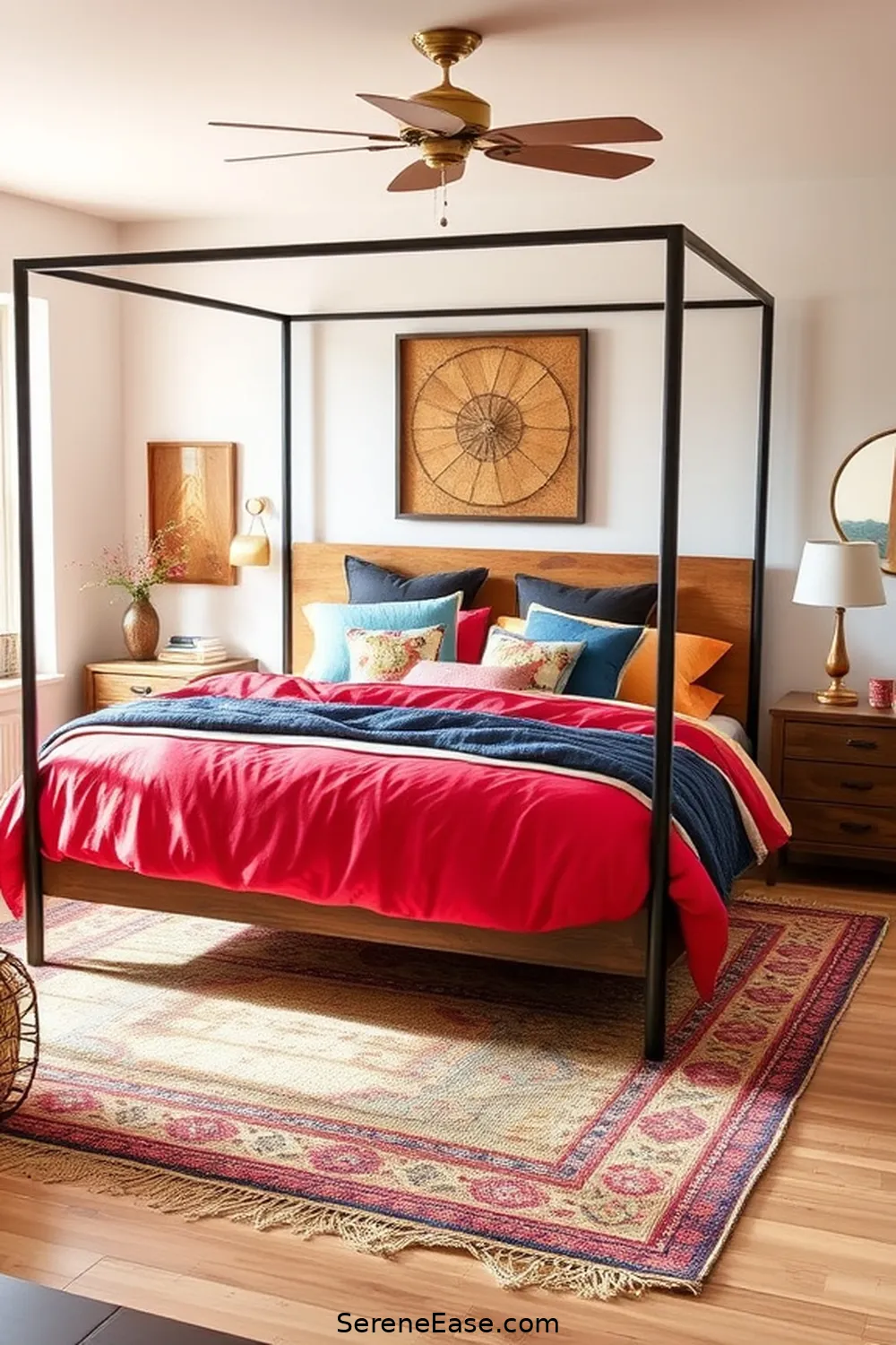 20 Ways to Infuse Bold Bright Colors in Modern Farmhouse Bedroom Style ...