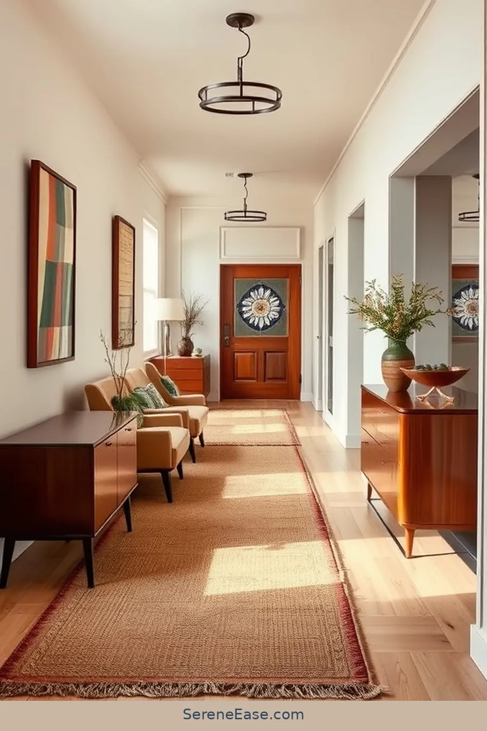 21 Ways to Incorporate Earth Tones in Mid-Century Modern Hallways ...