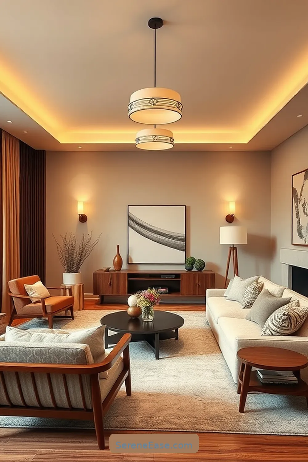 22 Ways to Use Neutral Tones in a Mid-Century Modern Living Room Style ...