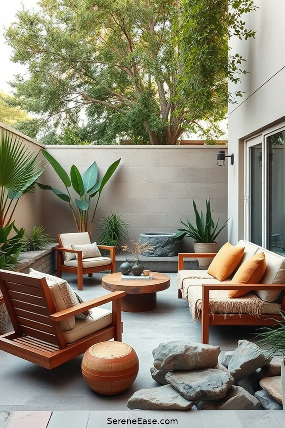 Designing an Outdoor Patio in Earth Tones and Mid-Century Modern Style ...