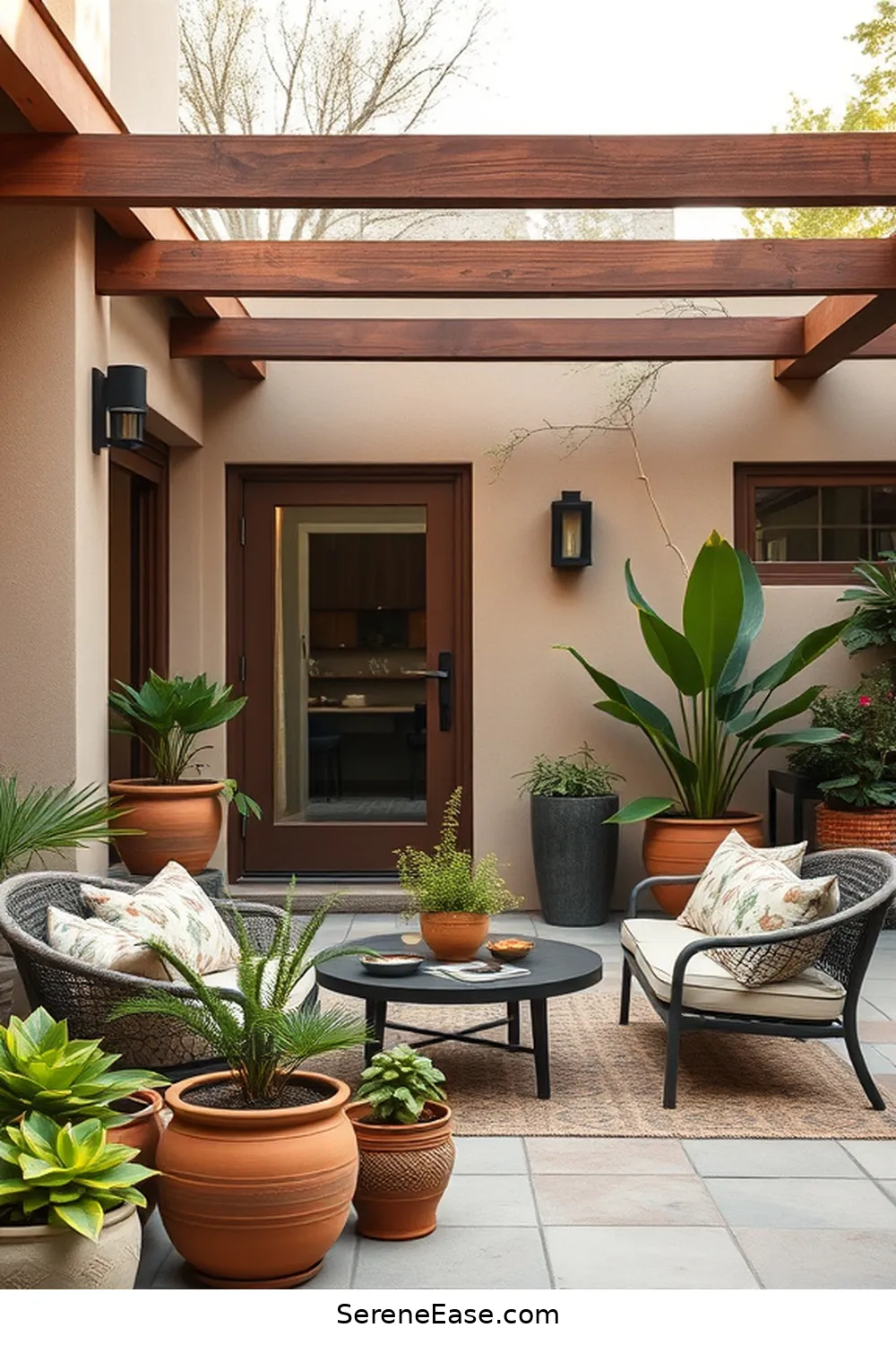 Designing an Outdoor Patio in Earth Tones and Mid-Century Modern Style ...
