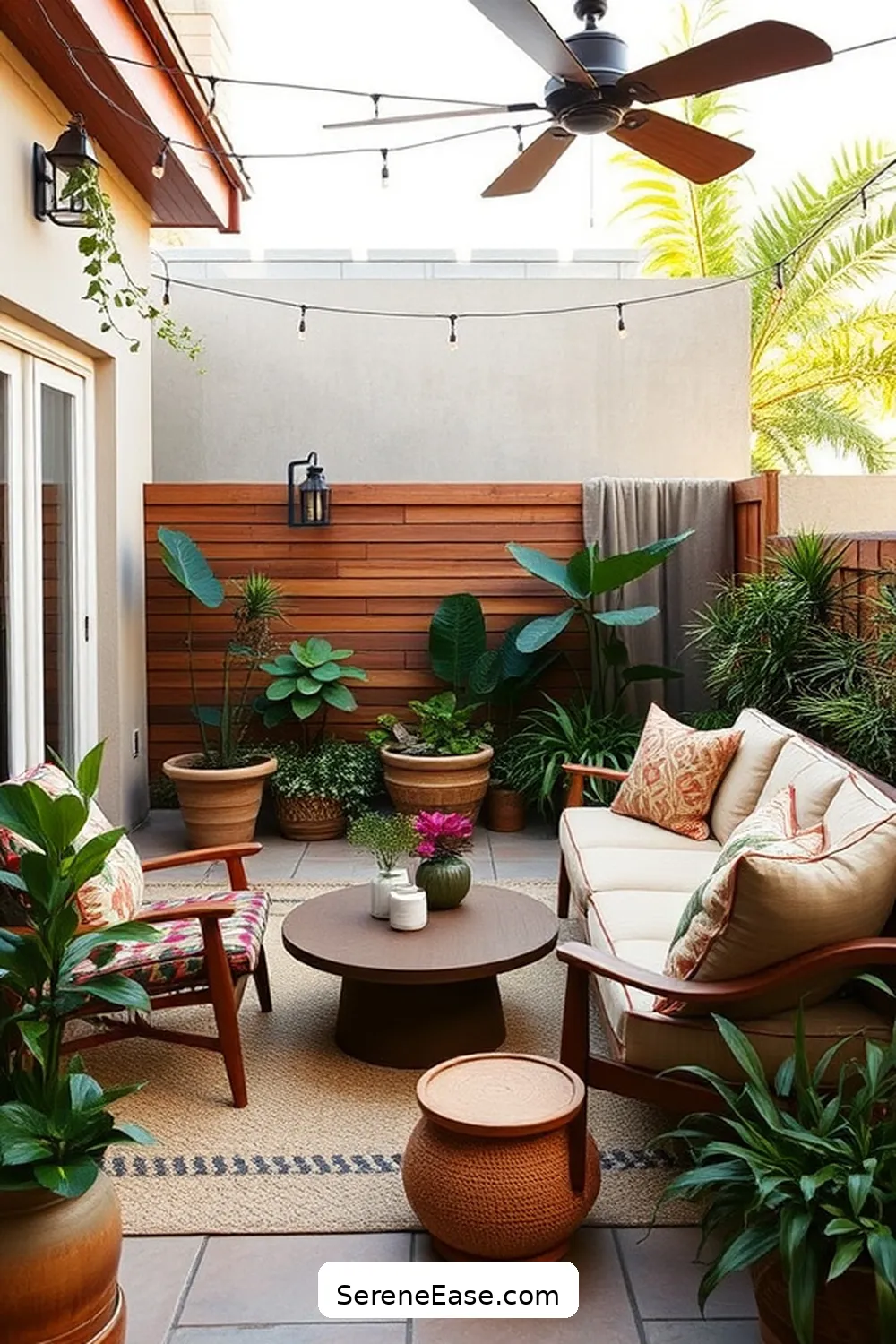 Designing an Outdoor Patio in Earth Tones and Mid-Century Modern Style ...
